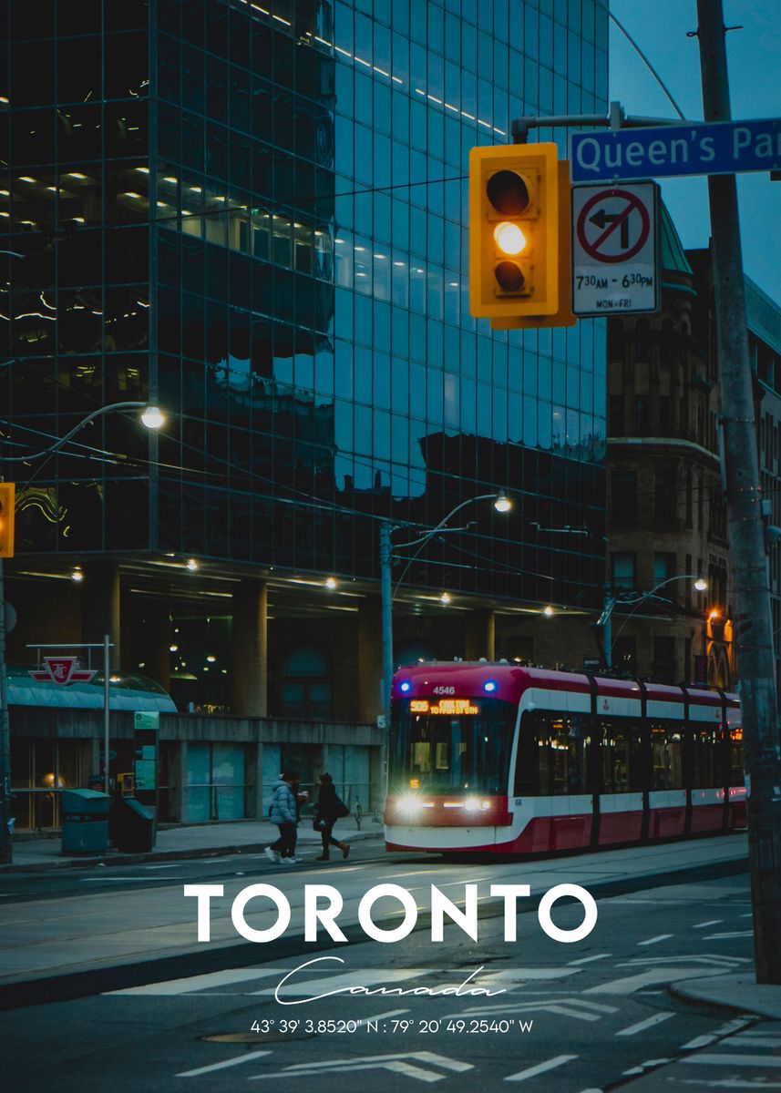 'TORONTO 3' Poster, picture, metal print, paint by Nato Manzolli | Displate