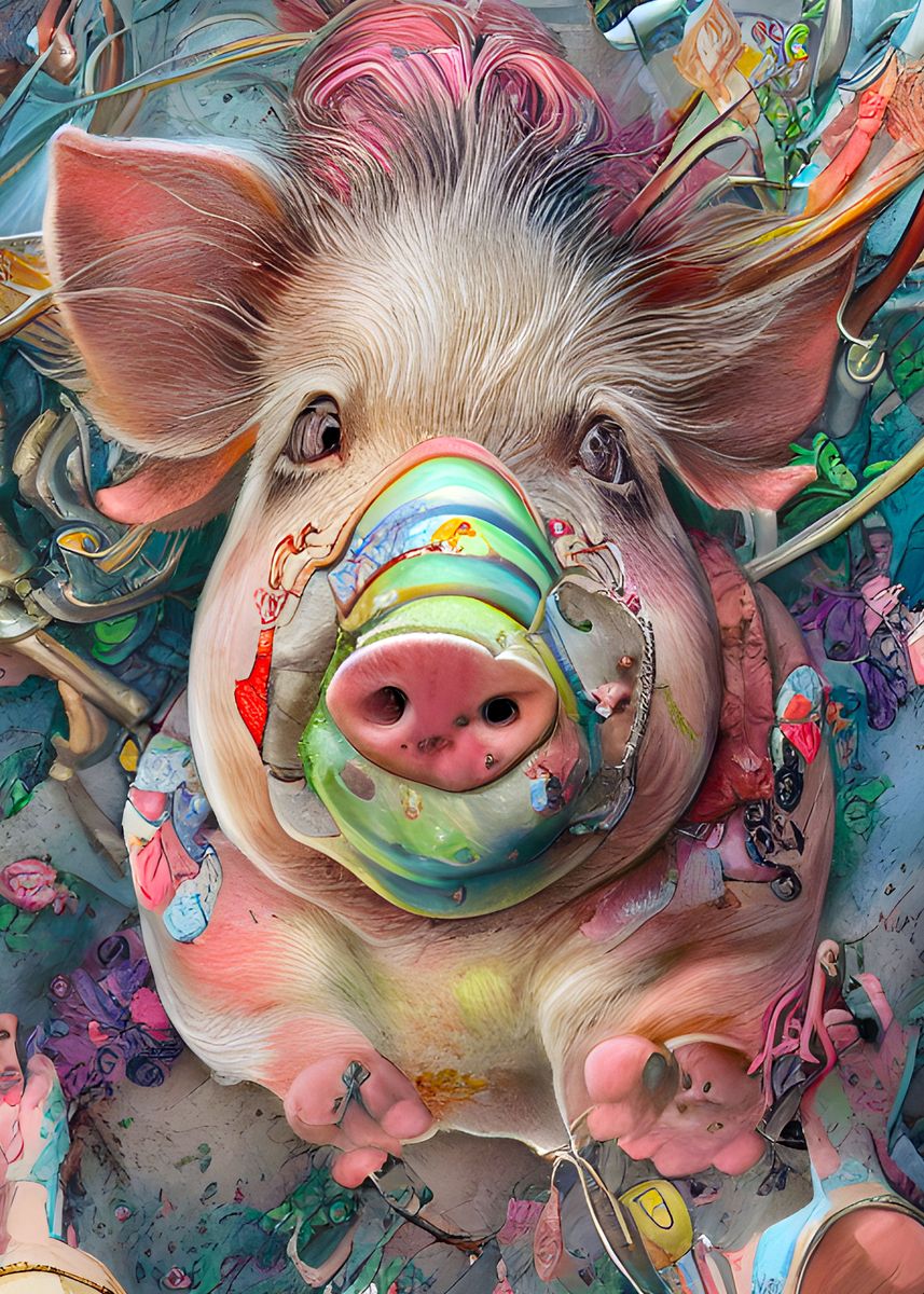 'Pathogen' Poster, picture, metal print, paint by Jason Gutt | Displate