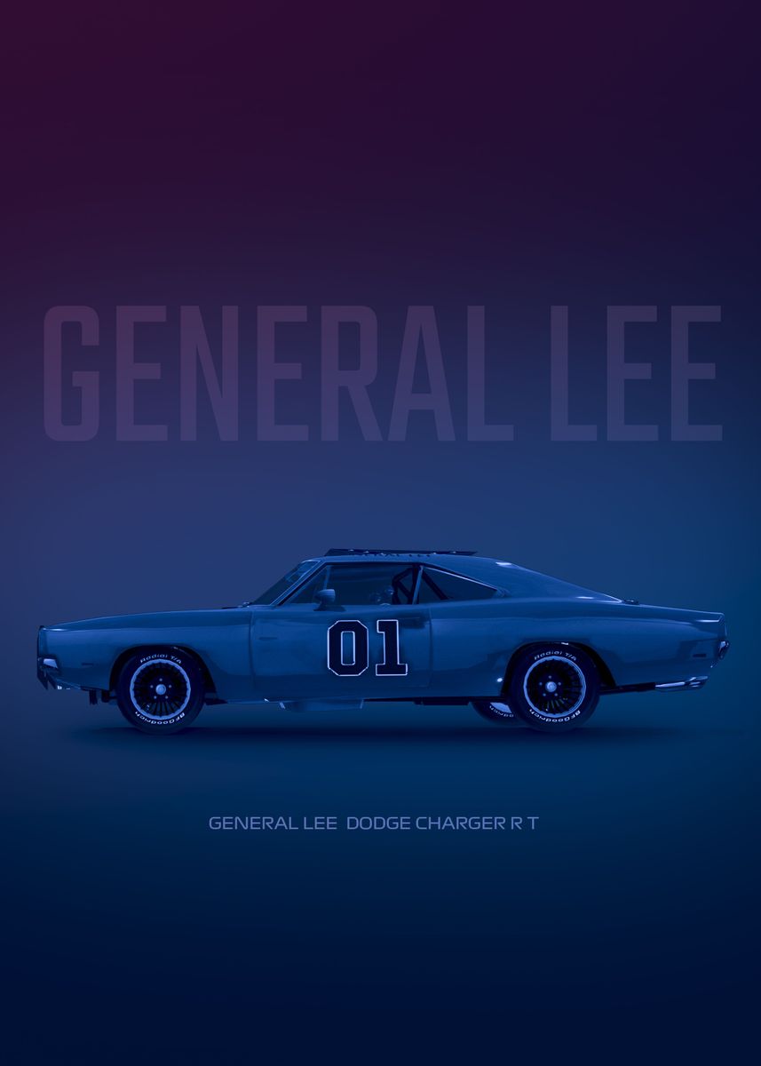 'General Lee Dodge Charger' Poster, picture, metal print, paint by ...