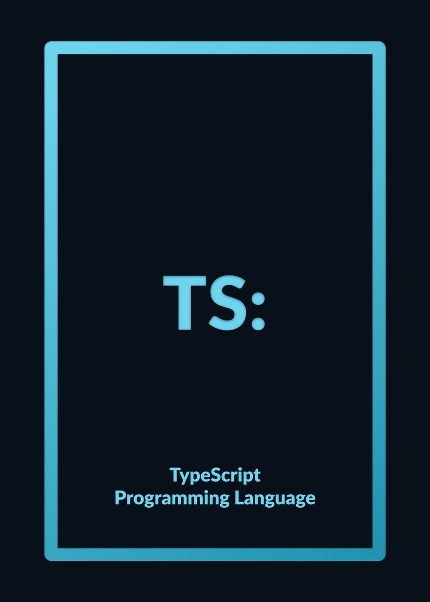'Typescript Developer' Poster, picture, metal print, paint by Wisnu ...