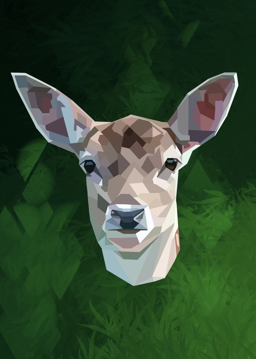 'Doe' Poster, picture, metal print, paint by Shorty | Displate