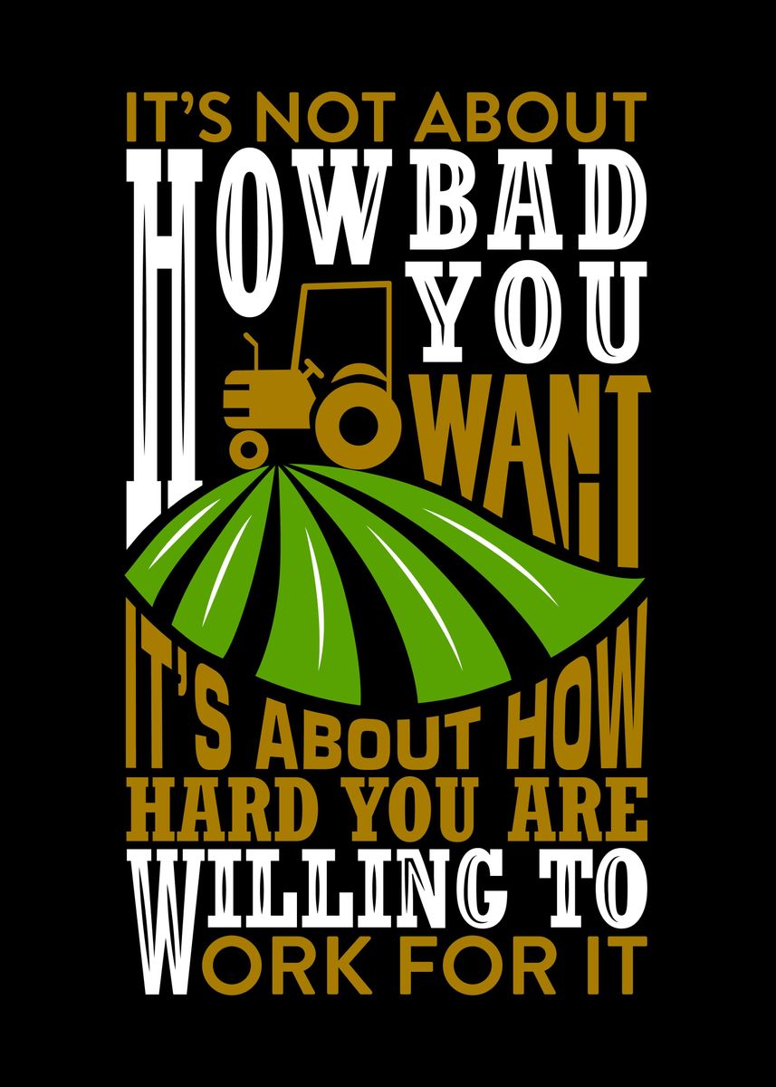 'Its not about how bad you' Poster, picture, metal print, paint by ...