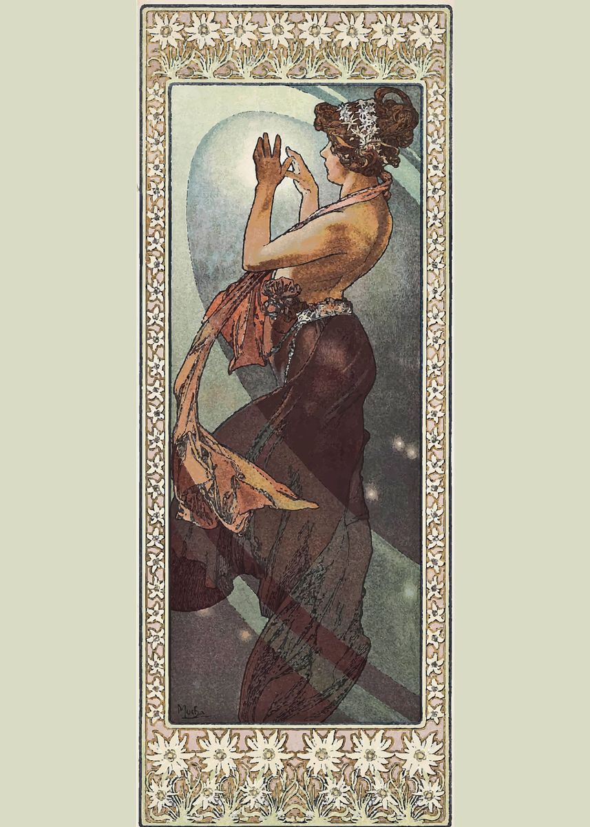 'Alphonse Mucha' Poster, picture, metal print, paint by ArtGallery ...