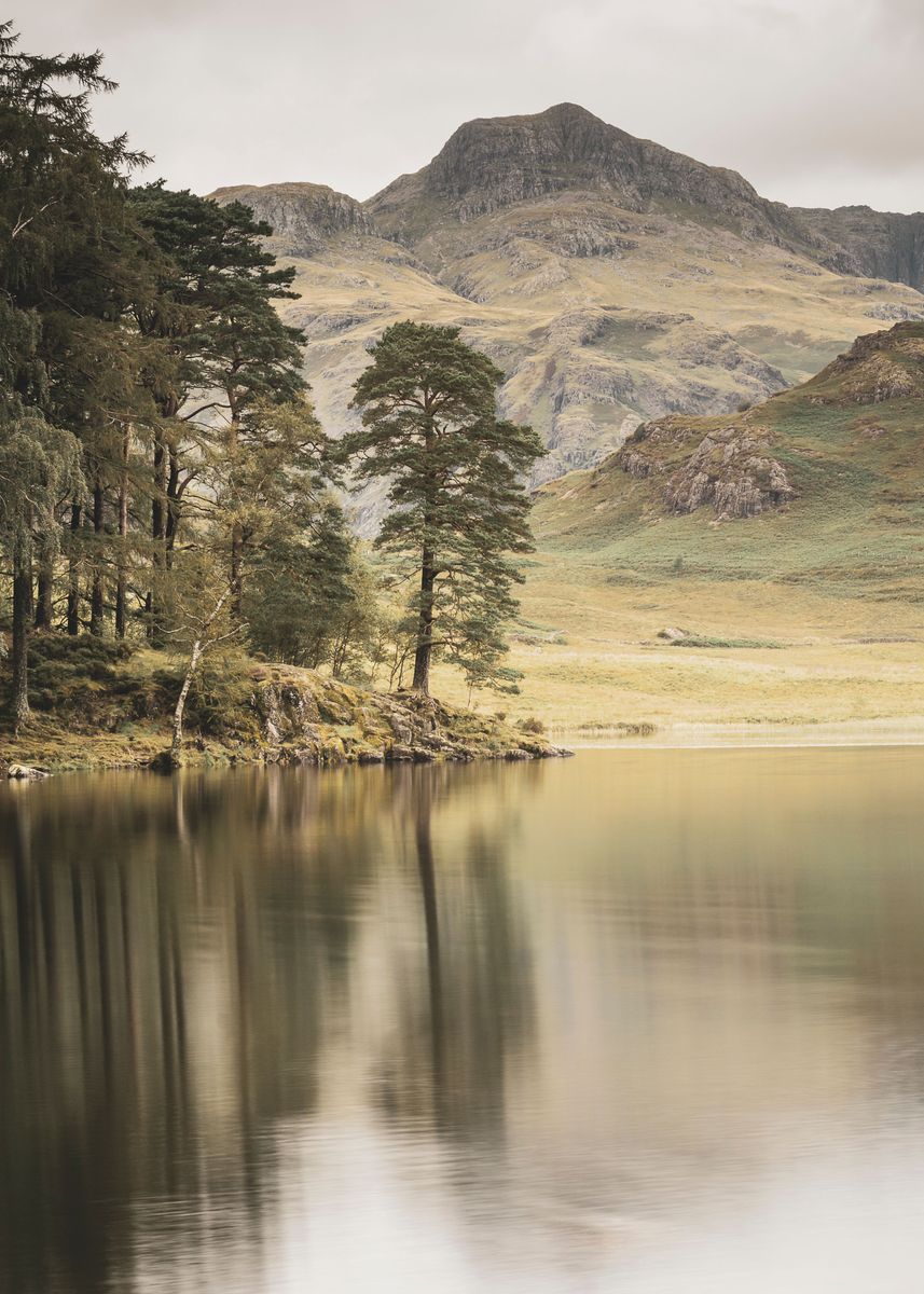 'Blea Tarn' Poster, picture, metal print, paint by Mark Hollis | Displate