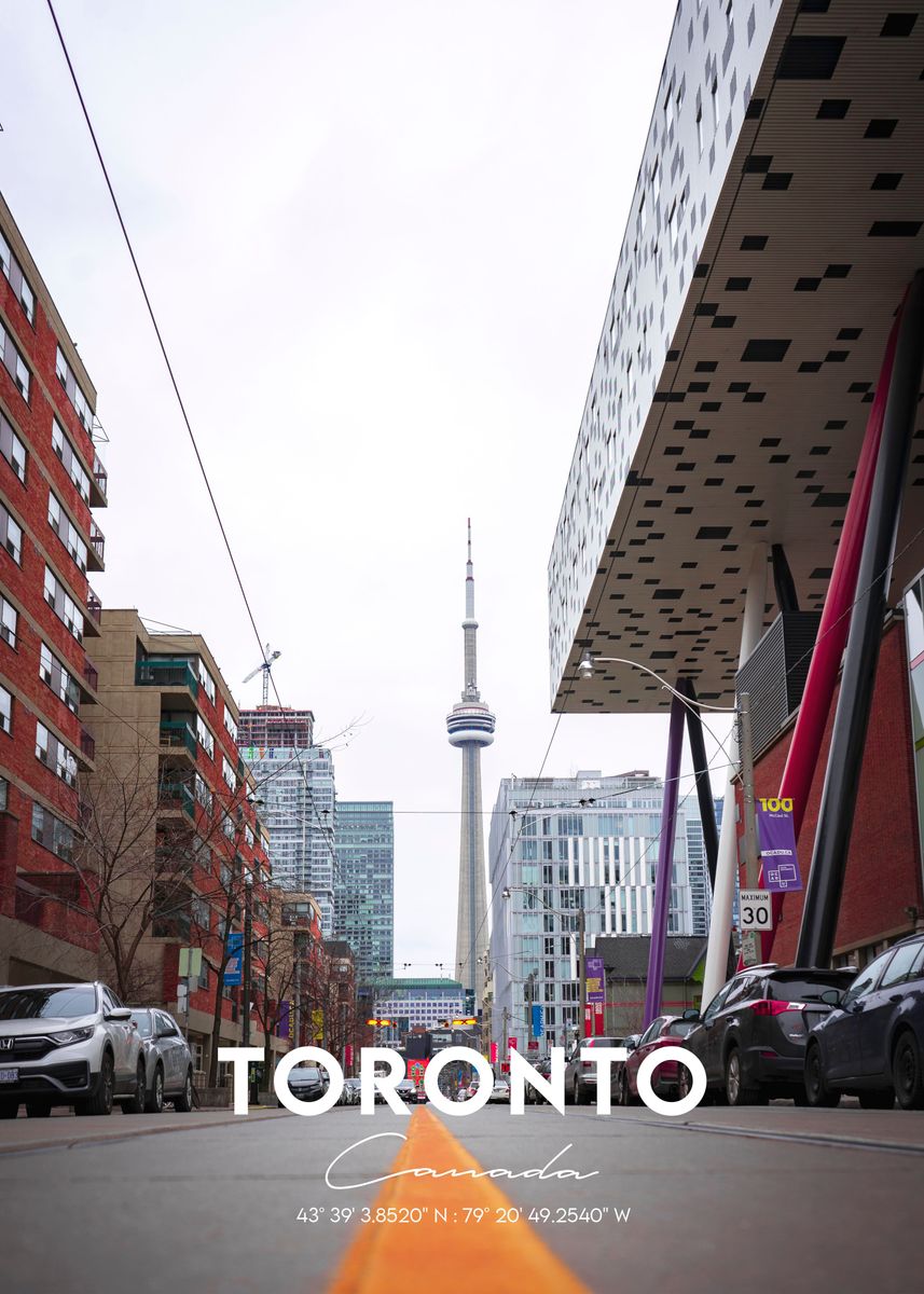 'TORONTO 7' Poster by Nato Manzolli | Displate