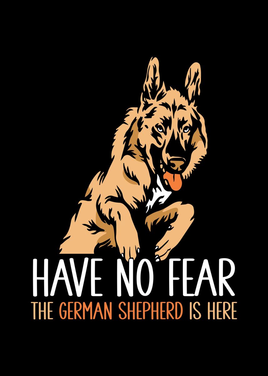 'German Shepherd' Poster, picture, metal print, paint by Sebastian ...