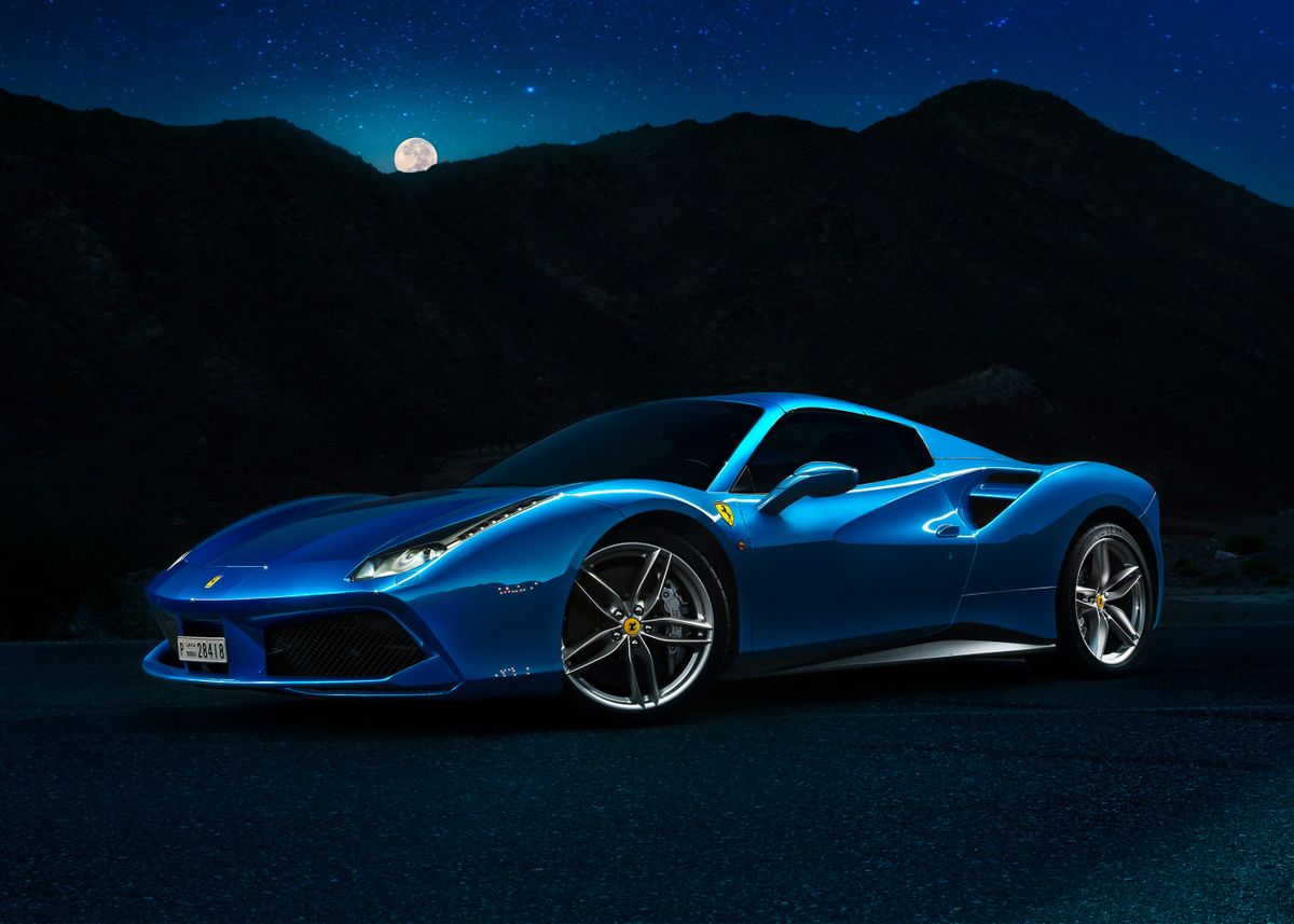 'Ferrari 488' Poster by Spot Cars | Displate