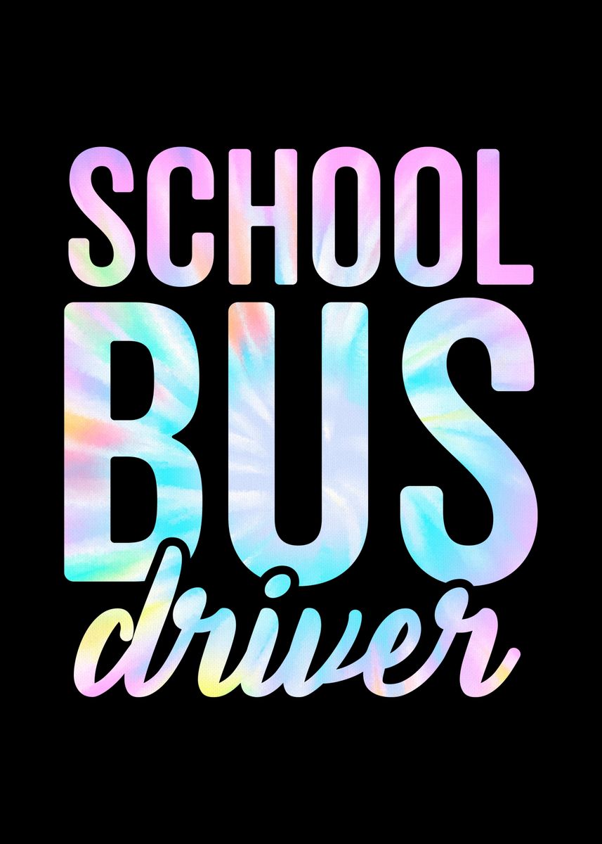'School Bus Driver' Poster, picture, metal print, paint by Abderrazek ...