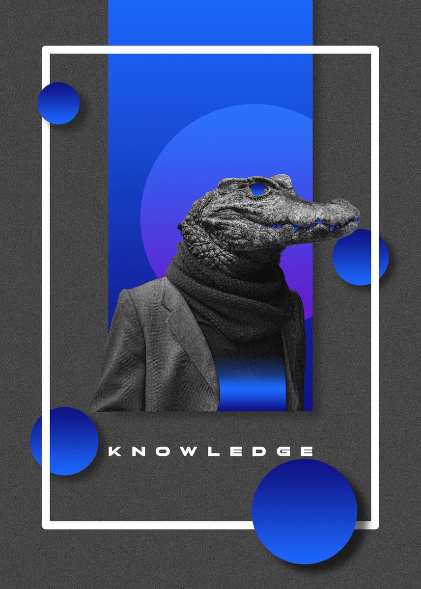 'Symbol Of Knowledge' Poster, picture, metal print, paint by Adiodec ...