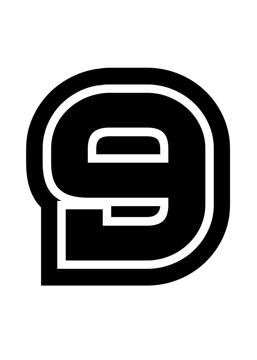 'Number Nine' Poster, picture, metal print, paint by Hamsah | Displate