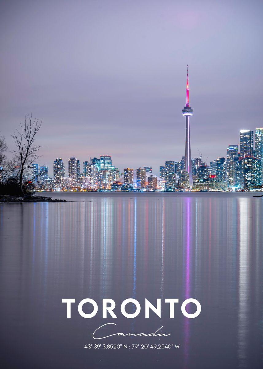 'TORONTO 6' Poster, picture, metal print, paint by Nato Manzolli | Displate