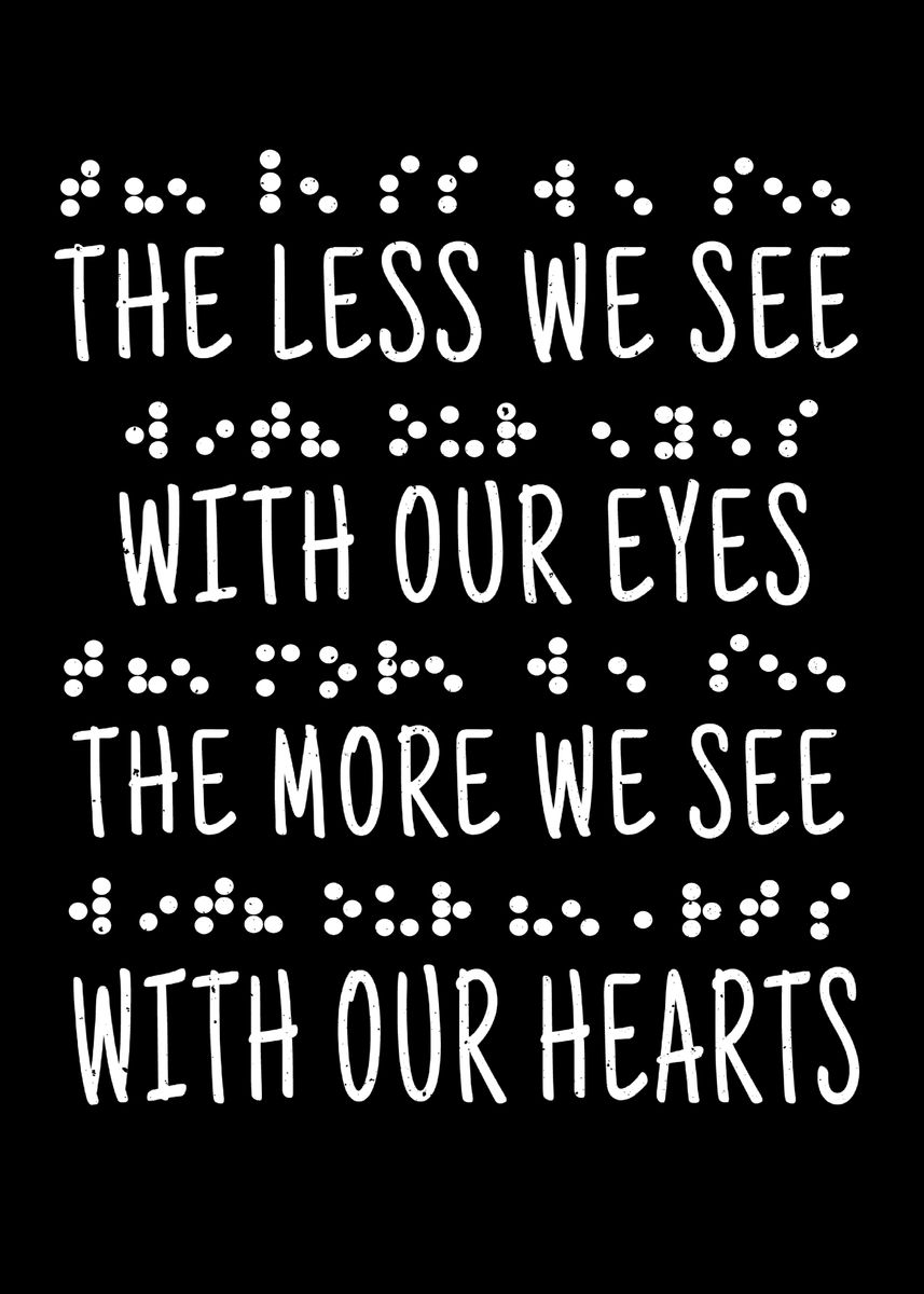 'Braille Day More Heart' Poster by ShirTom | Displate