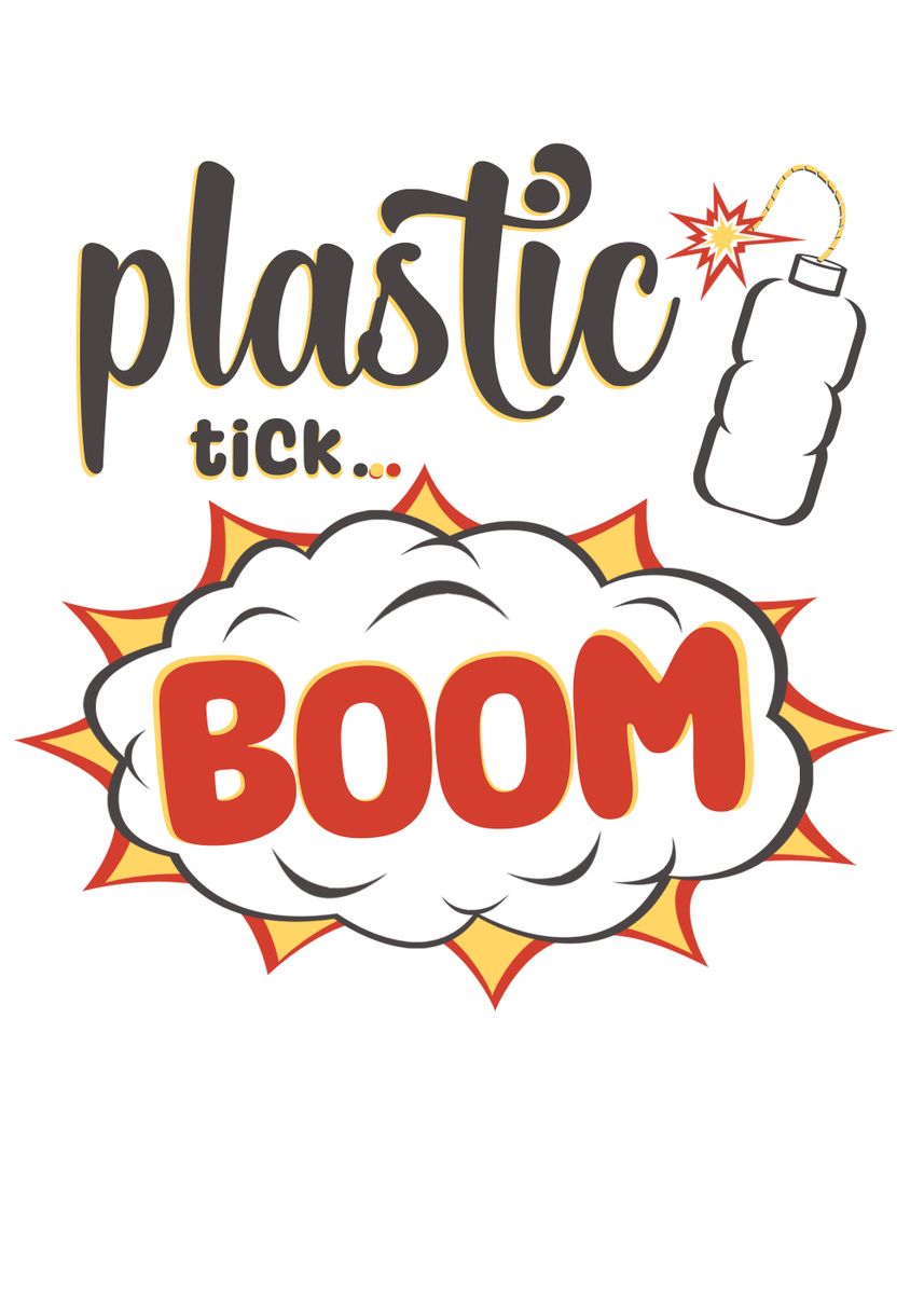 'Plastic Tick Boom' Poster, picture, metal print, paint by Cat13World ...