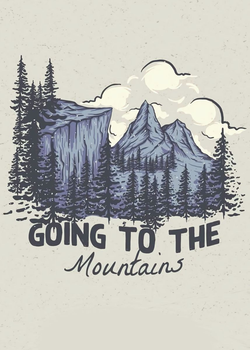 'Going to the Mount' Poster, picture, metal print, paint by AL Picaso ...