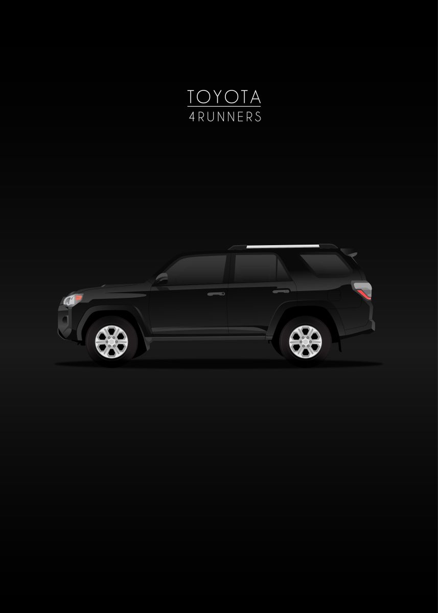 'Toyota 4Runners' Poster, picture, metal print, paint by Ahmad Nur ...