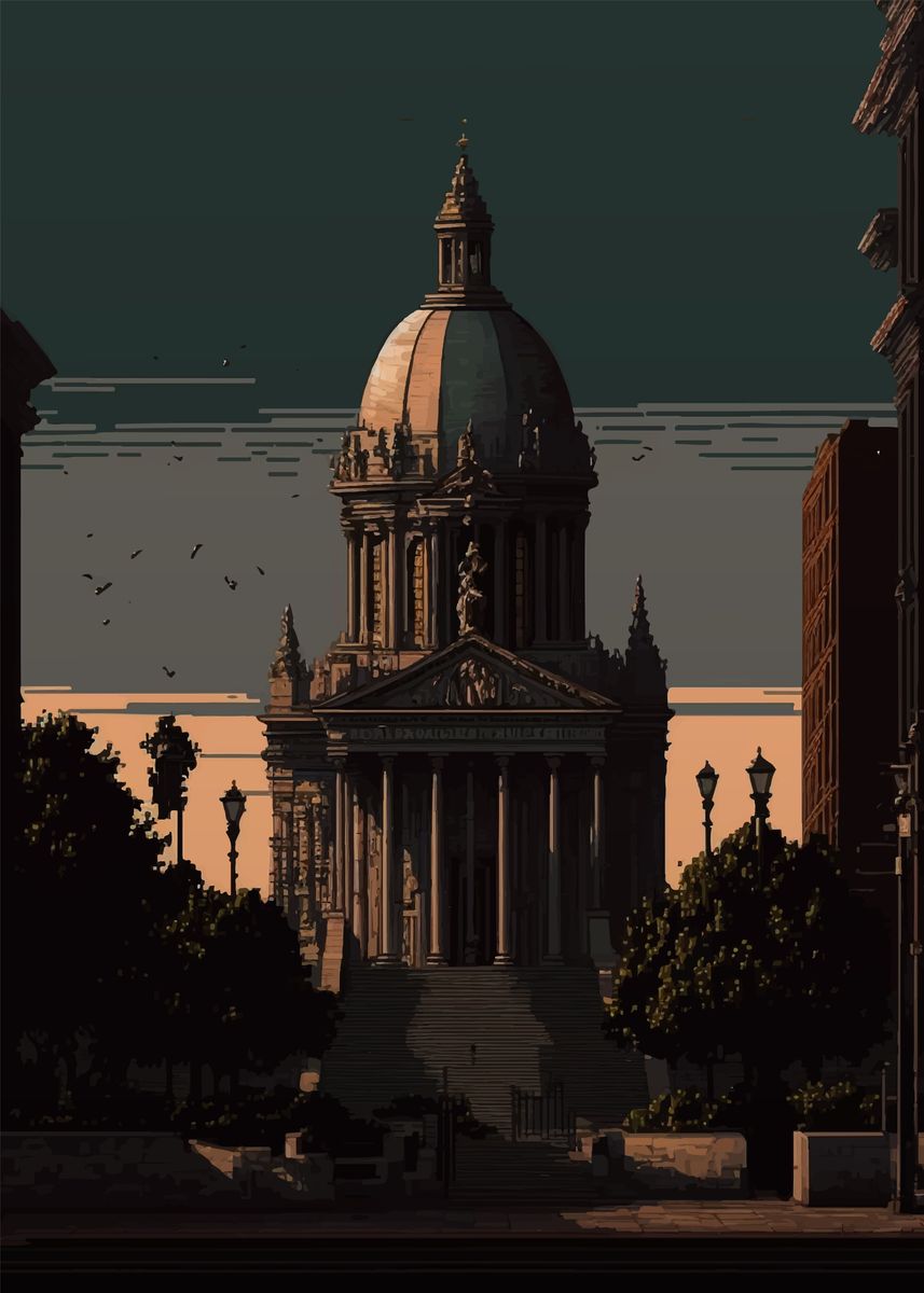 'Providence Pixel art' Poster, picture, metal print, paint by M Art ...