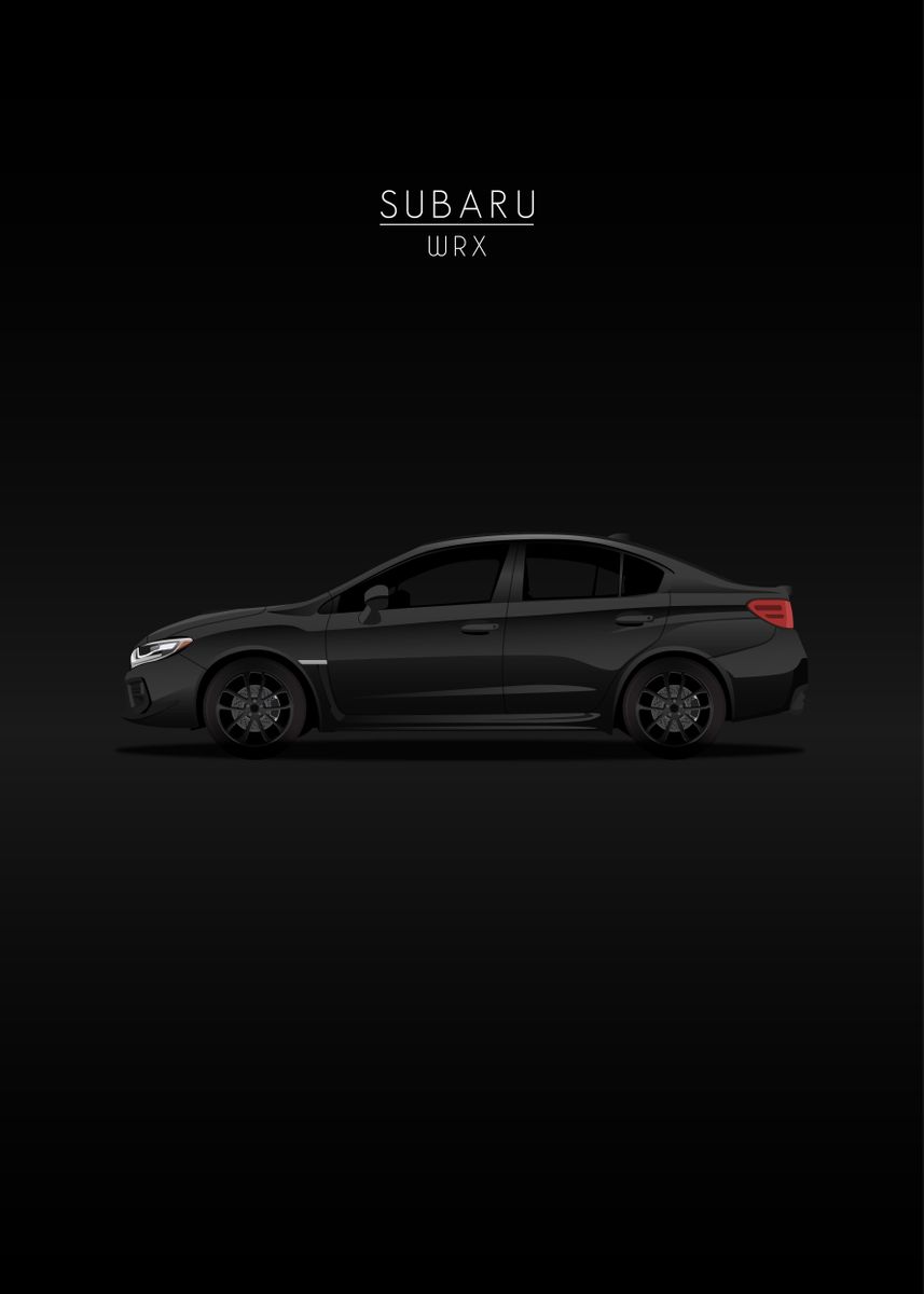 'Subaru WRX' Poster, picture, metal print, paint by Ahmad Nur Ihsan ...