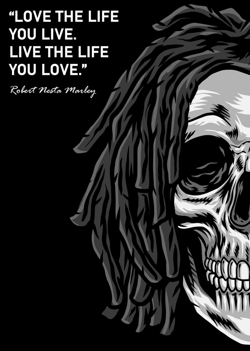 'Rastaman Quotes' Poster, picture, metal print, paint by Mikhaila ...