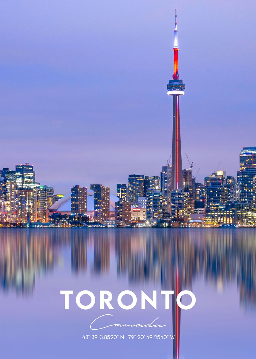 'TORONTO 8' Poster, picture, metal print, paint by Nato Manzolli | Displate