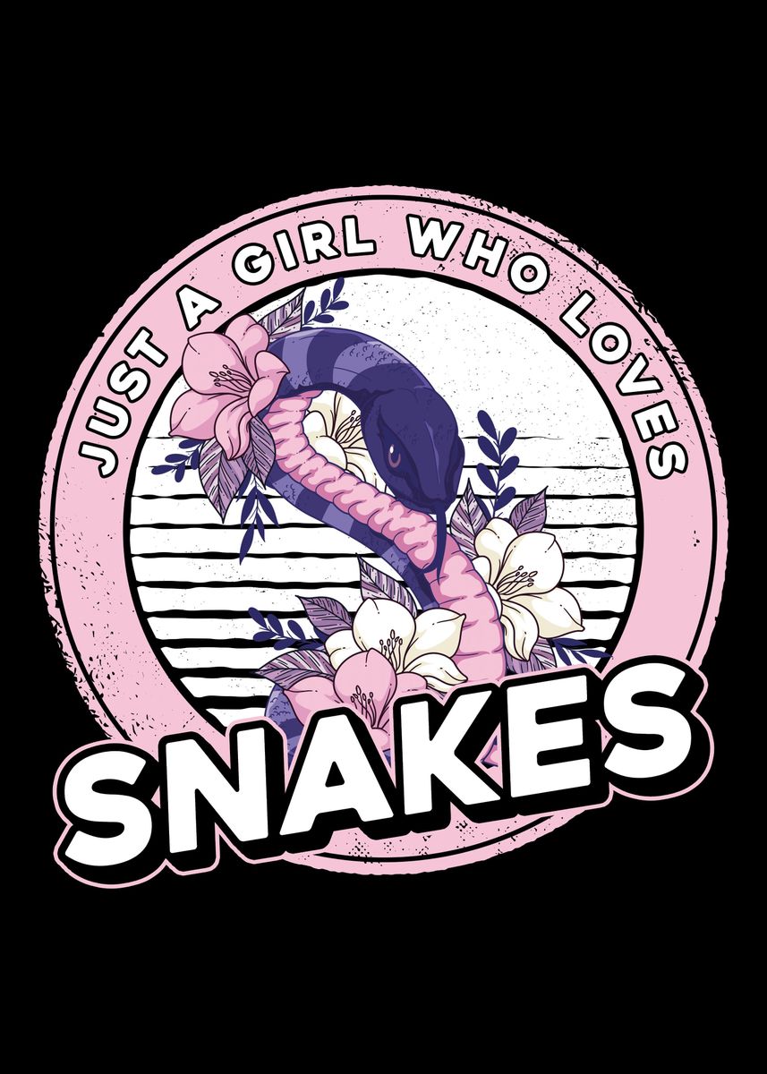 'Snake' Poster, picture, metal print, paint by CrazySquirrel | Displate