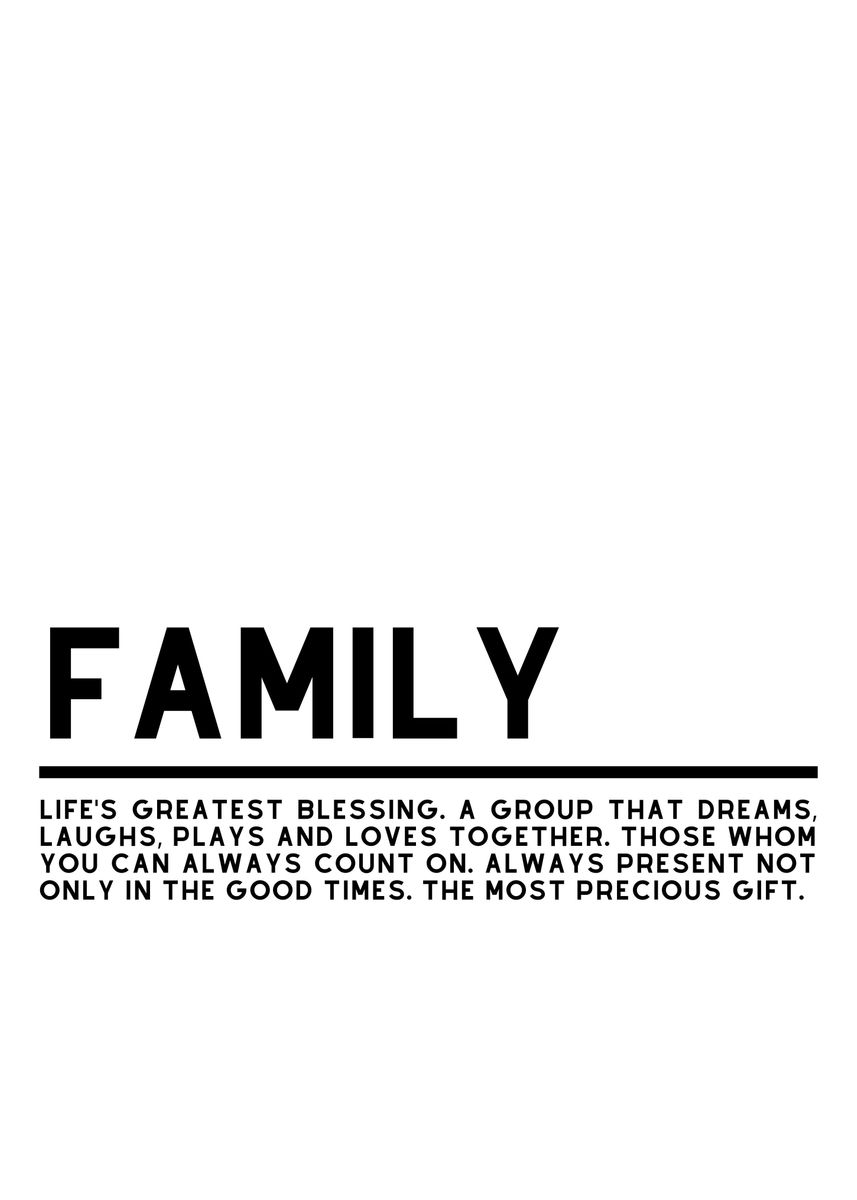 Family Definition Poster By Nae Displate family-definition-poster-by-nae-displate
