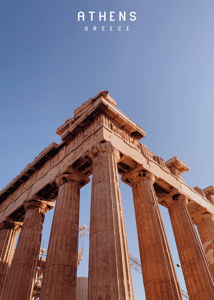 'Athens ' Poster, picture, metal print, paint by Famous City | Displate