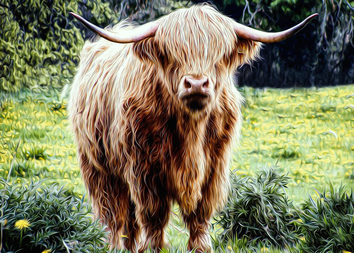 'Yak' Poster by Tiker Arts | Displate