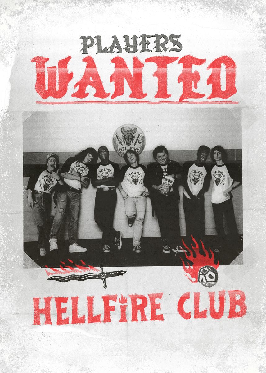'Players Wanted' Poster, picture, metal print, paint by Stranger Things ...