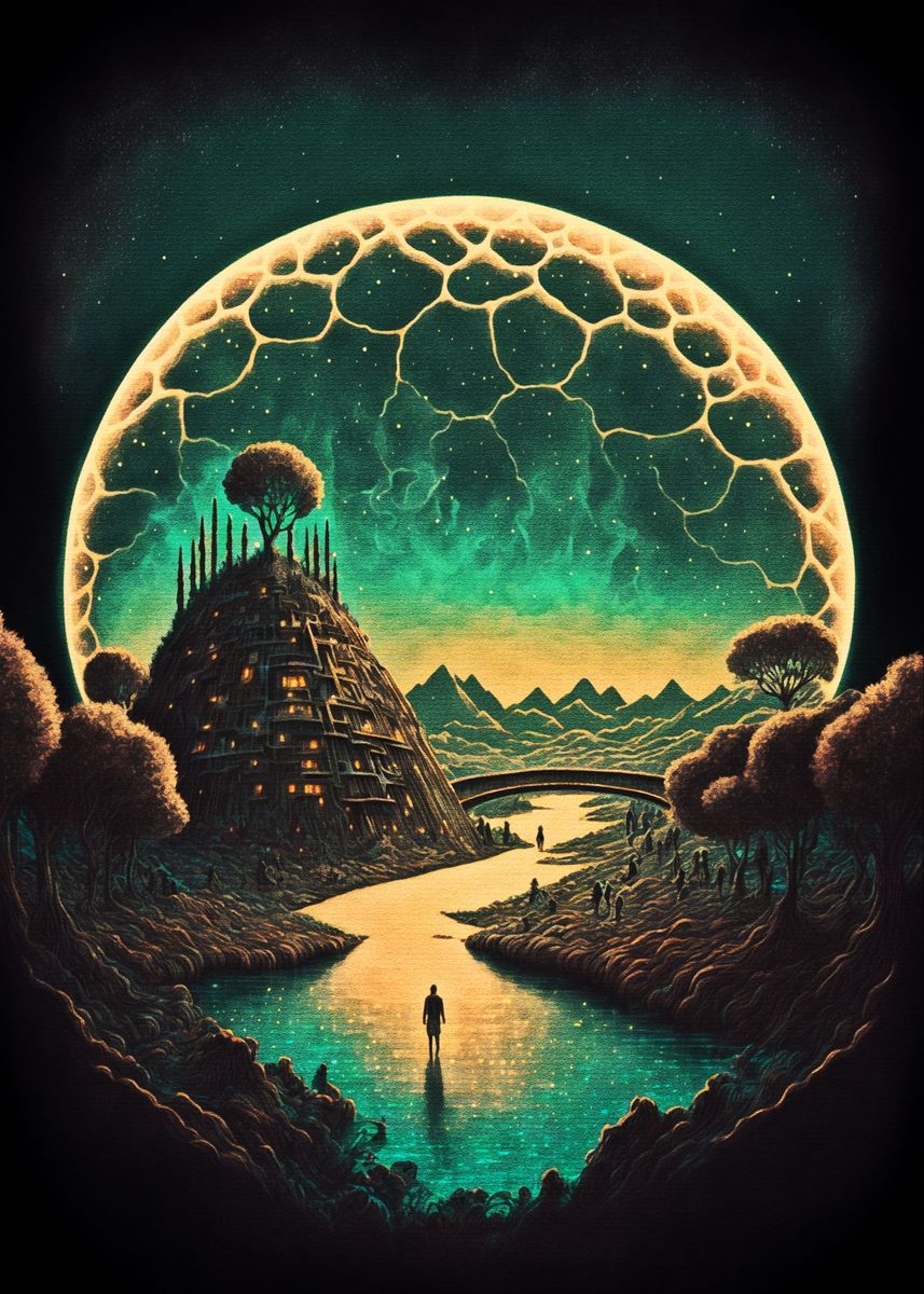 'Fantasy world' Poster, picture, metal print, paint by Muh Asdar | Displate
