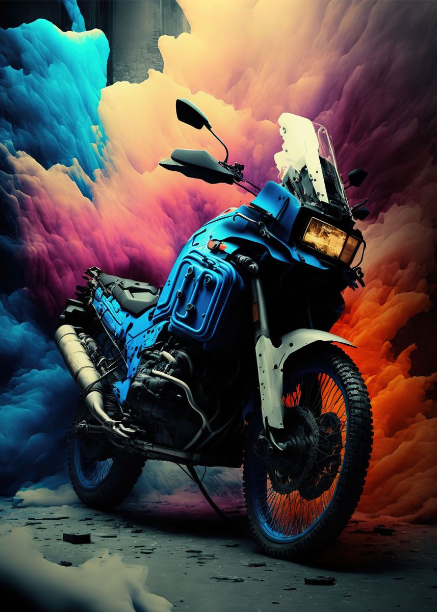 'YAMAHA TENERE 700' Poster, picture, metal print, paint by M Art | Displate