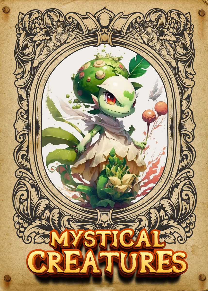 'Plant mystical creature' Poster, picture, metal print, paint by Stefan ...
