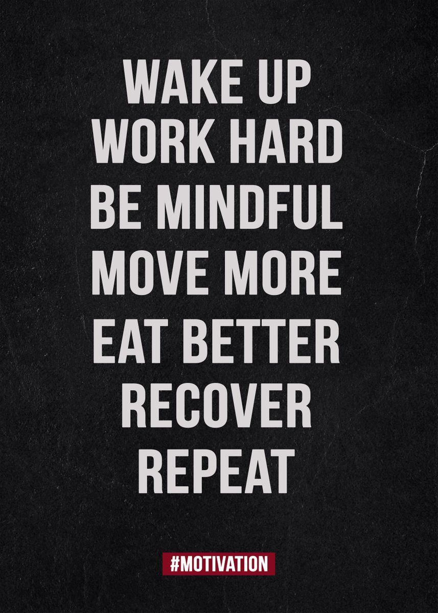 'Wake up work hard' Poster, picture, metal print, paint by Motivation ...