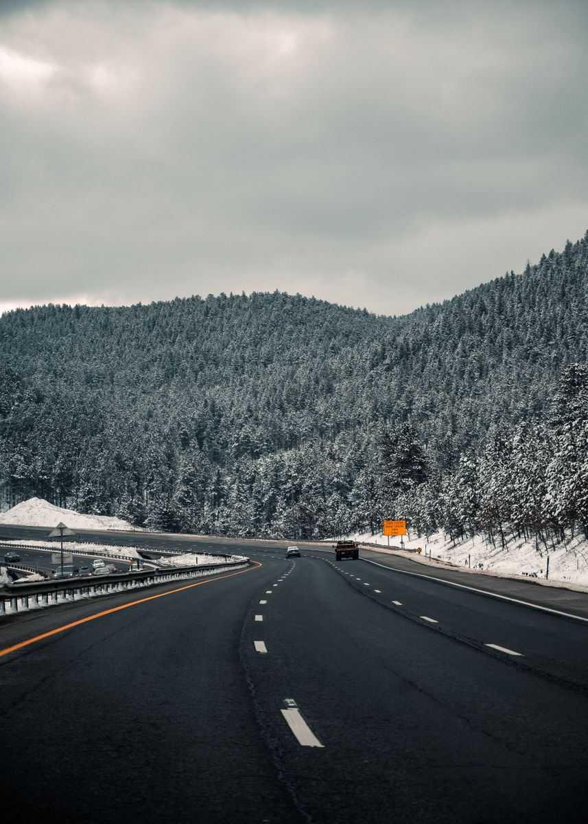 'Dual Highway' Poster, picture, metal print, paint by Stephen ...