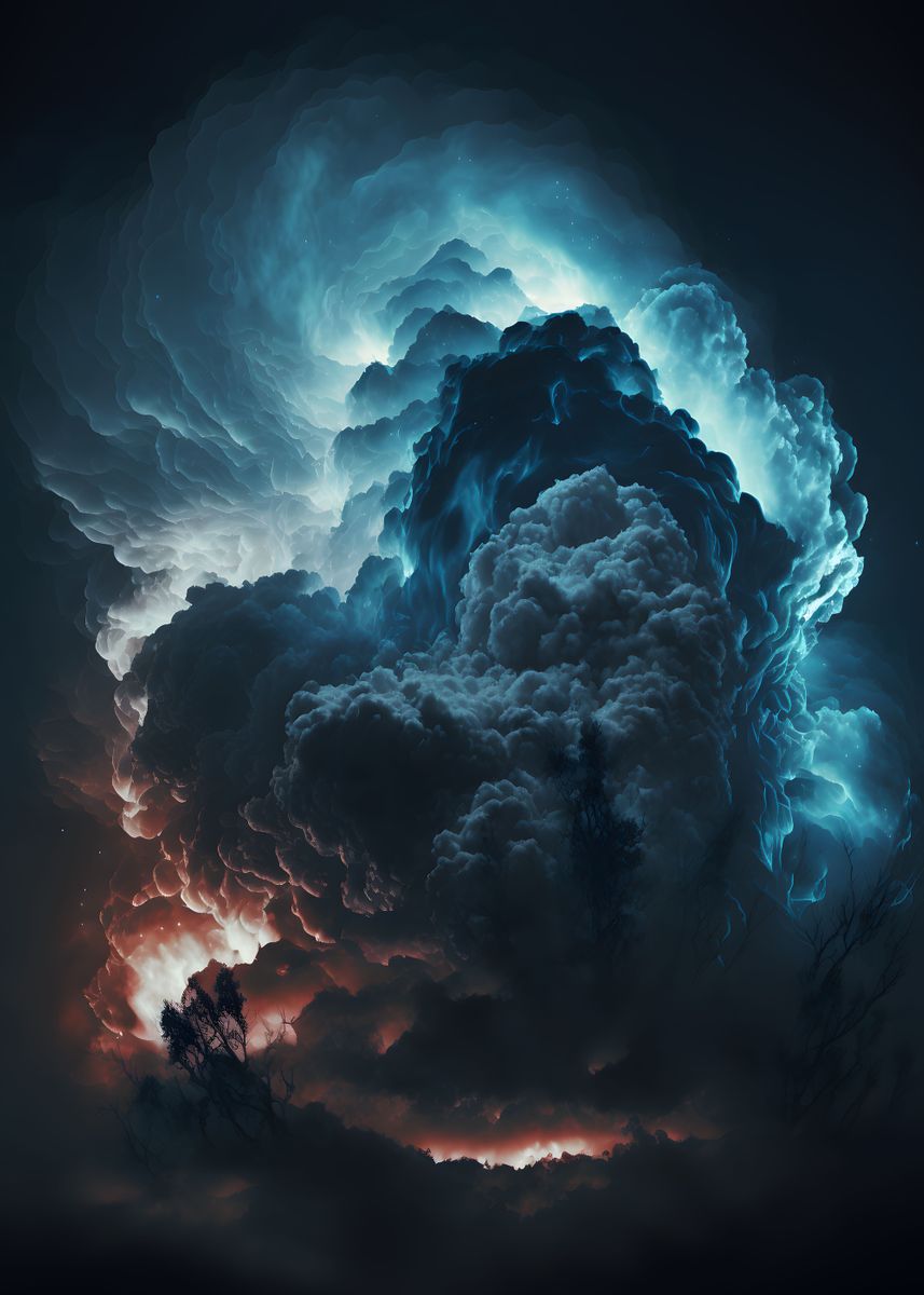 'Dramatic Sky' Poster, picture, metal print, paint by Hatless Luffy ...