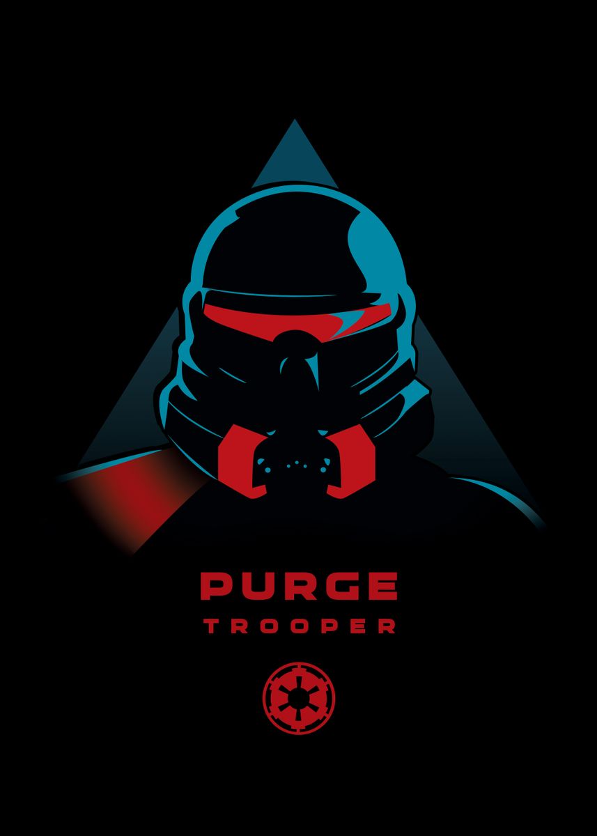 'Purge Trooper' Poster, picture, metal print, paint by Star Wars | Displate