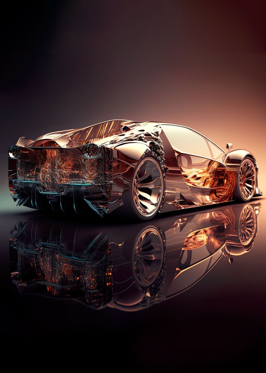 'Racing Car' Poster, picture, metal print, paint by Anamitra | Displate