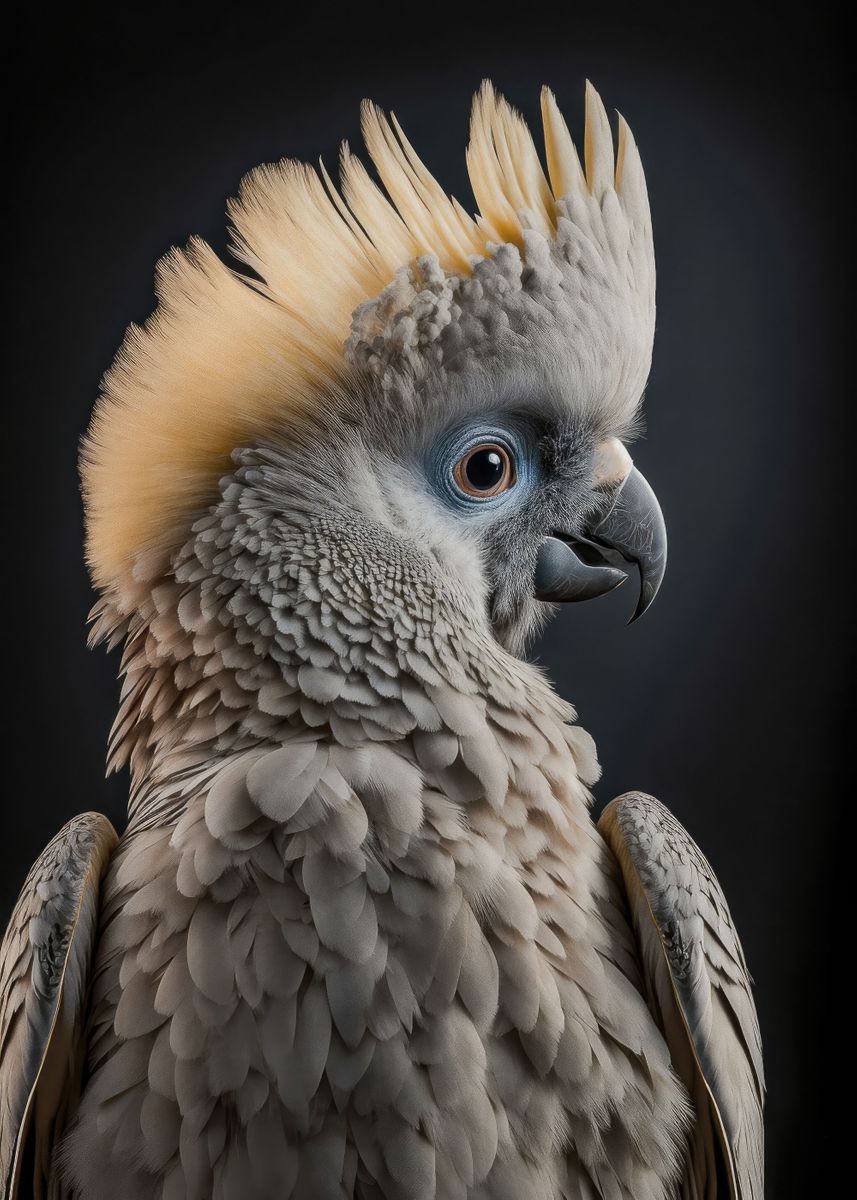 'Cockatoo Sitting Poster' Poster, picture, metal print, paint by ...