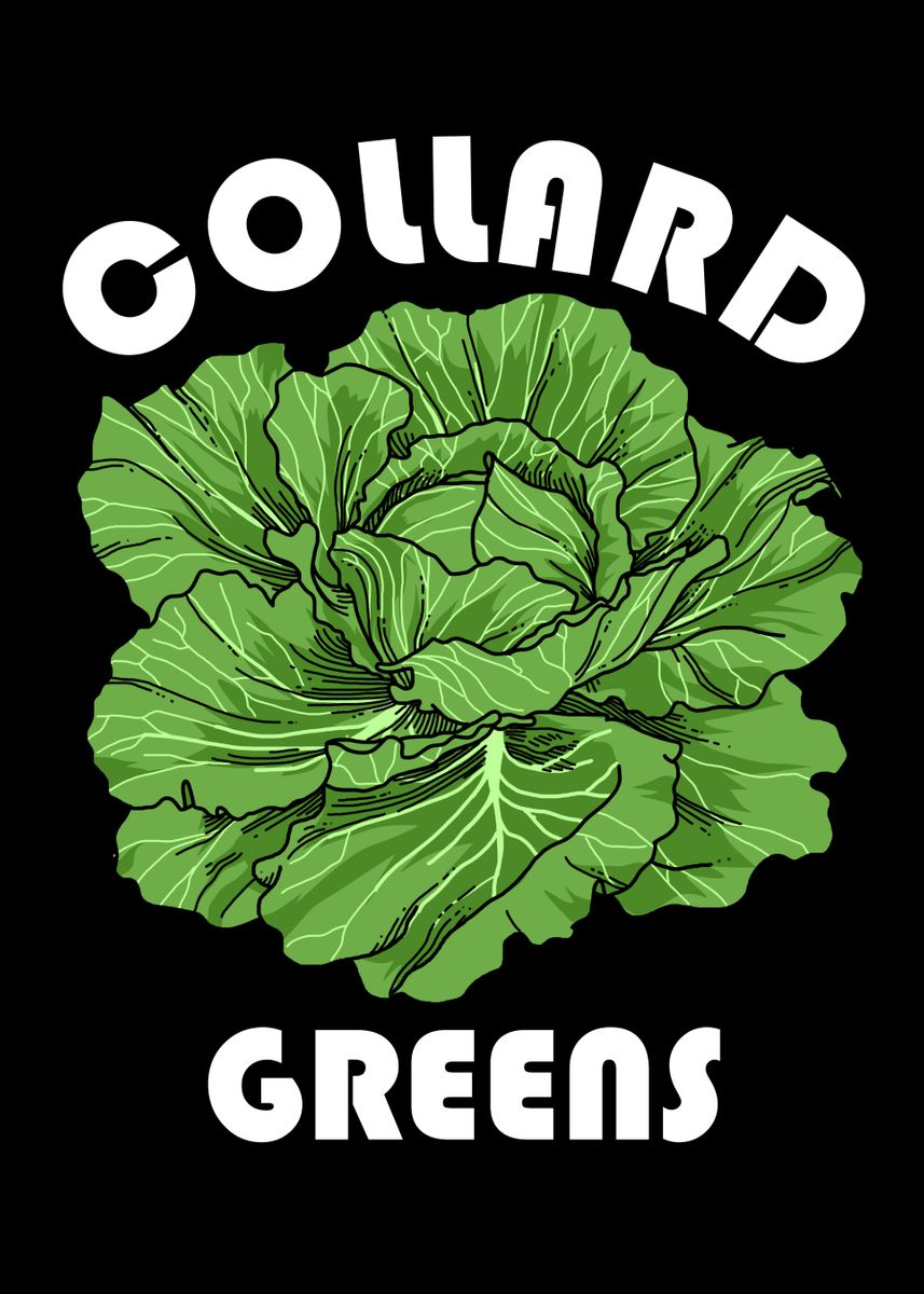 'Collard Greens Nutrition' Poster, picture, metal print, paint by ...