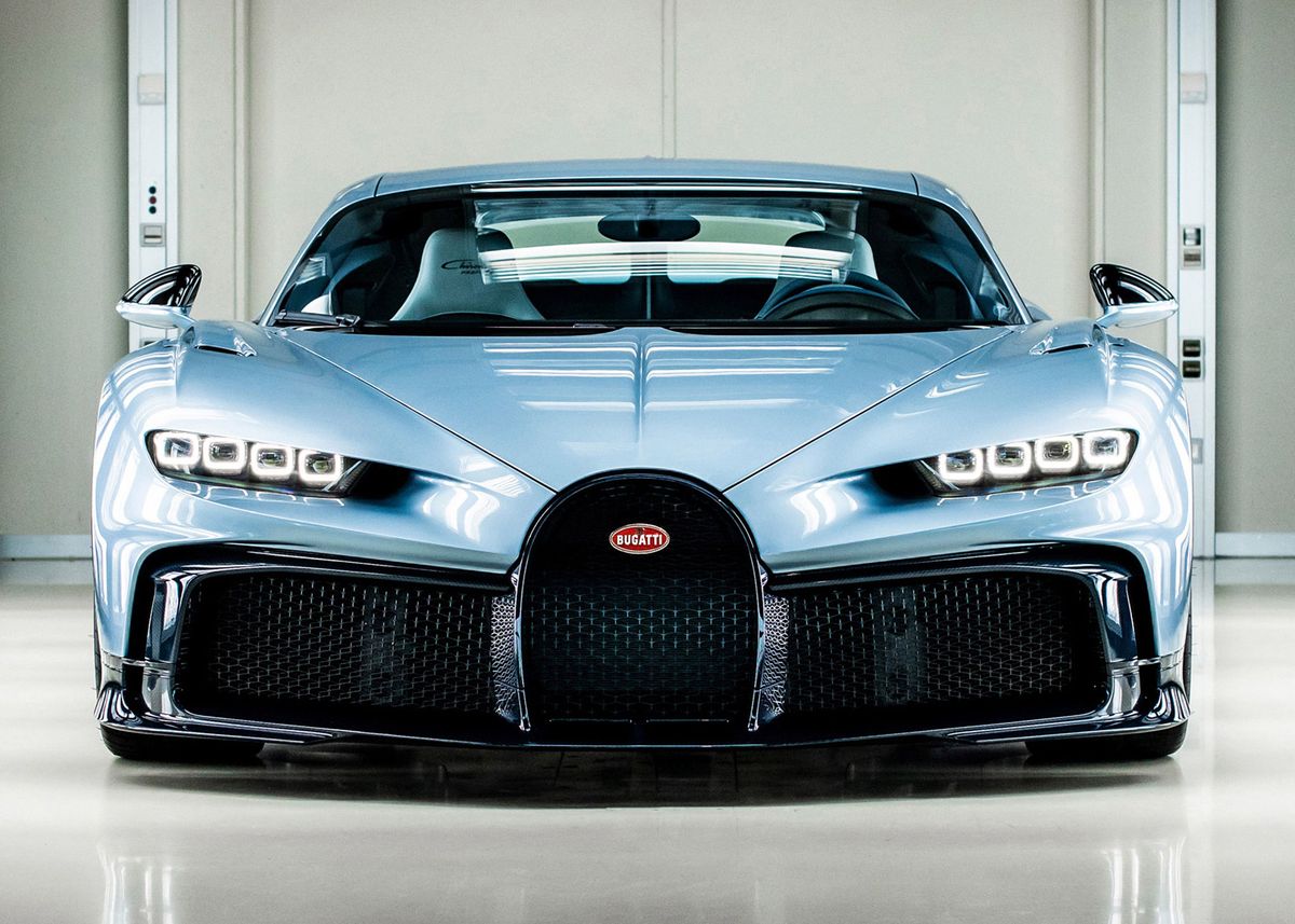 'Bugatti Chiron Profilee' Poster by WorldTravel Displate Art | Displate
