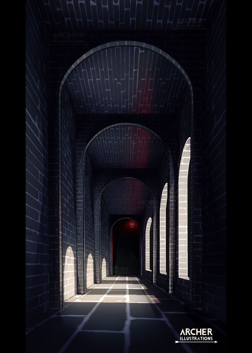 'Demon in the Dark' Poster, picture, metal print, paint by Ellen Archer ...