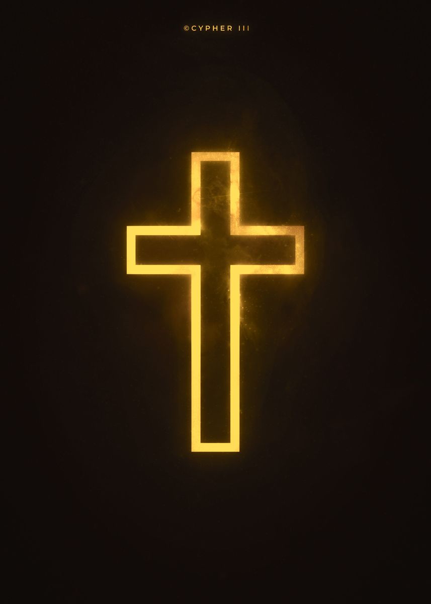 'Cross' Poster, picture, metal print, paint by cypher the third | Displate