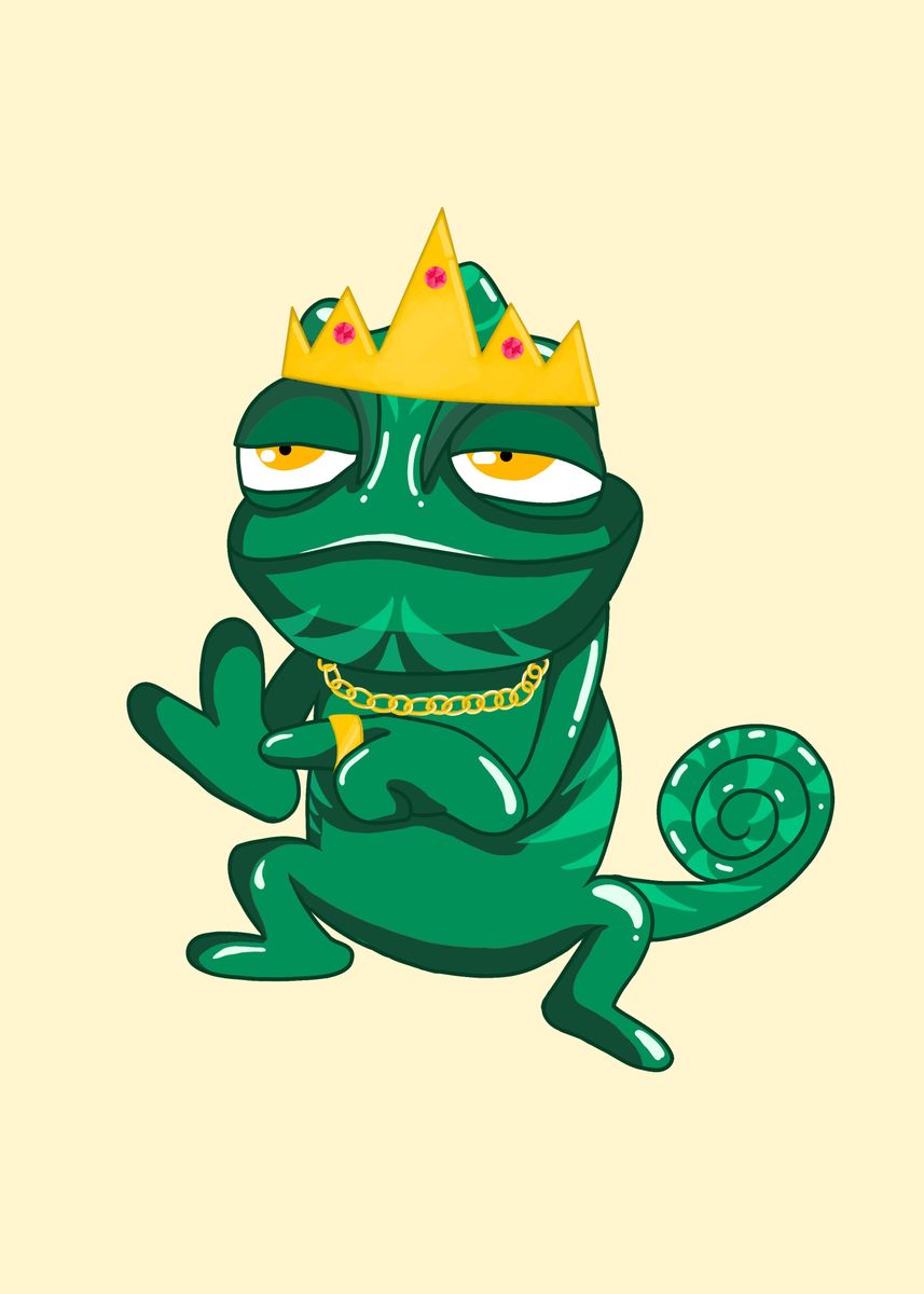 'Chameleon 3' Poster, picture, metal print, paint by Alexzha Marie ...