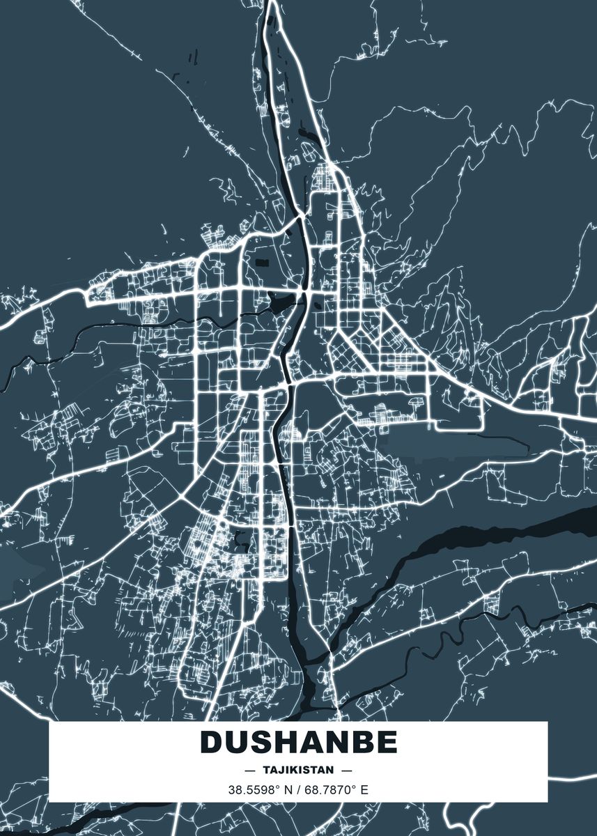 'Dushanbe' Poster, picture, metal print, paint by Bo Kev | Displate