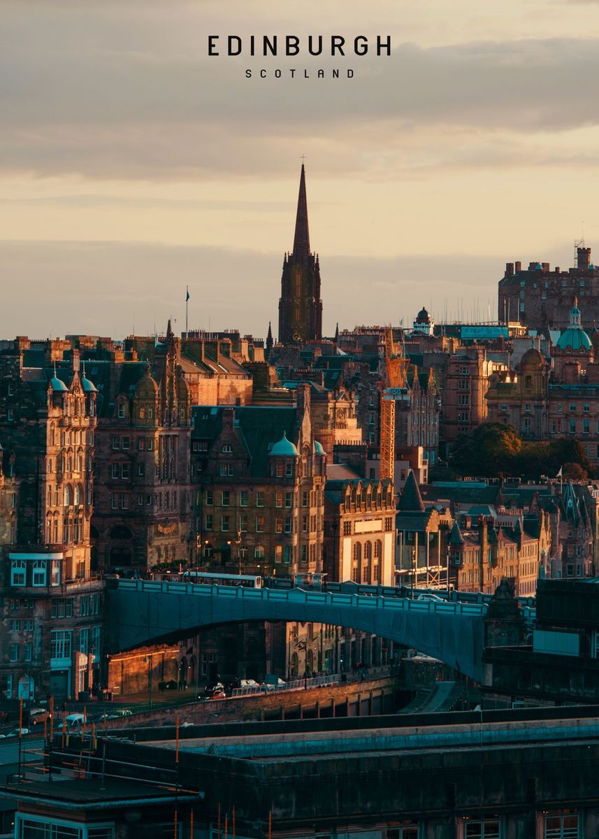 'Edinburgh ' Poster, picture, metal print, paint by Explore Universe ...