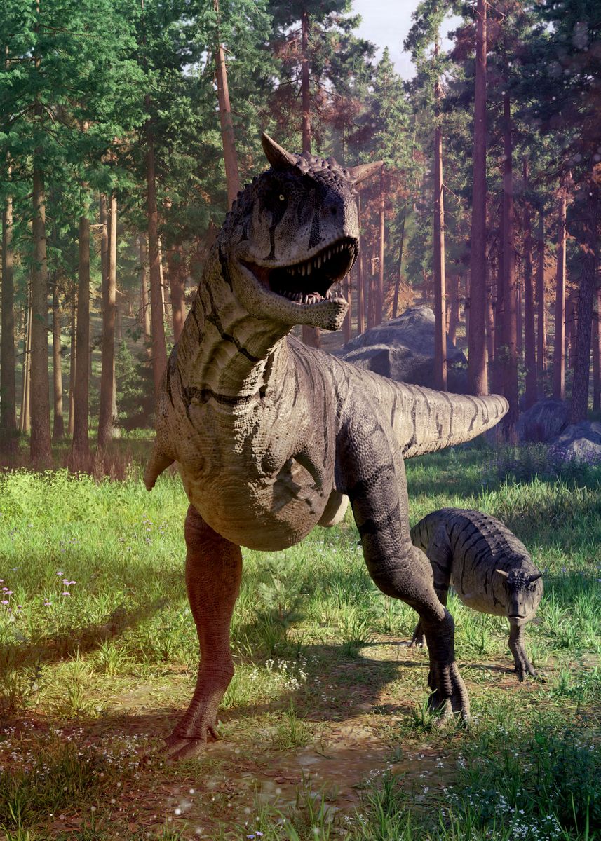 'Carnotaurus the Dinosaur' Poster, picture, metal print, paint by Gigi ...