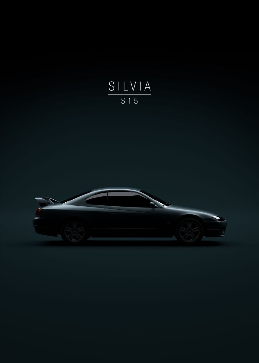 '1999 Nissan Silvia S15' Poster, picture, metal print, paint by 21 MXM ...