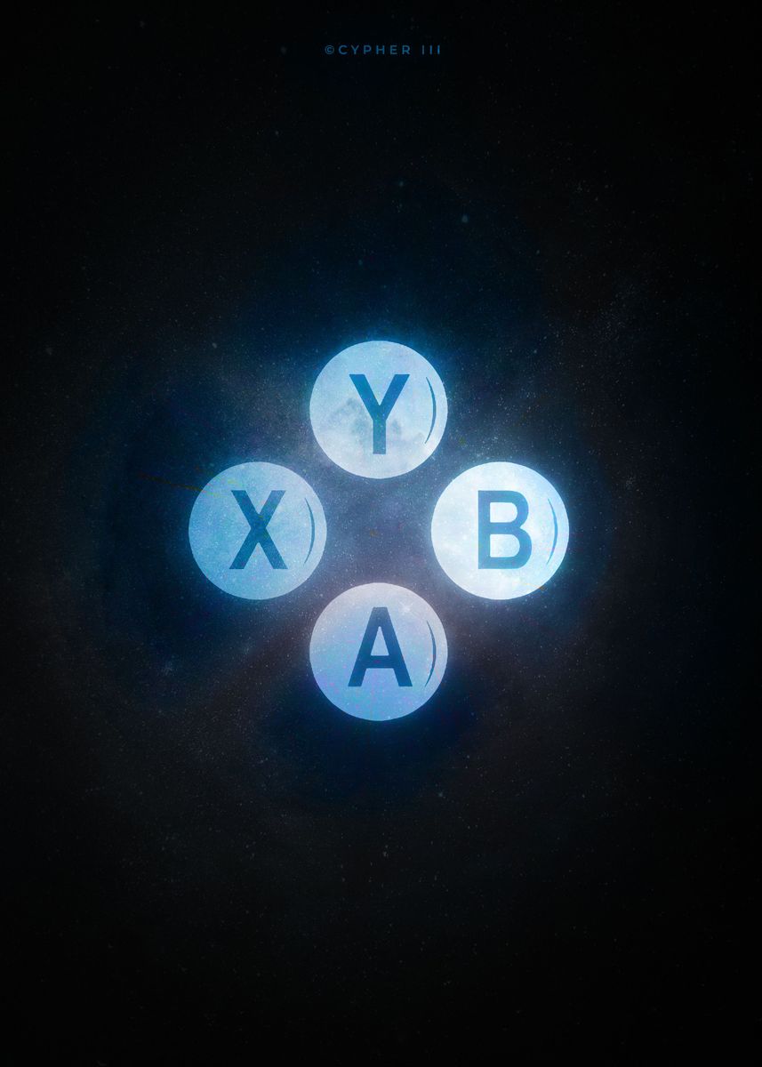 'Xbox controls' Poster, picture, metal print, paint by cypher the third ...