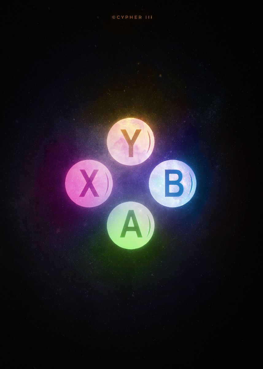 'Xbox controls' Poster, picture, metal print, paint by cypher the third ...