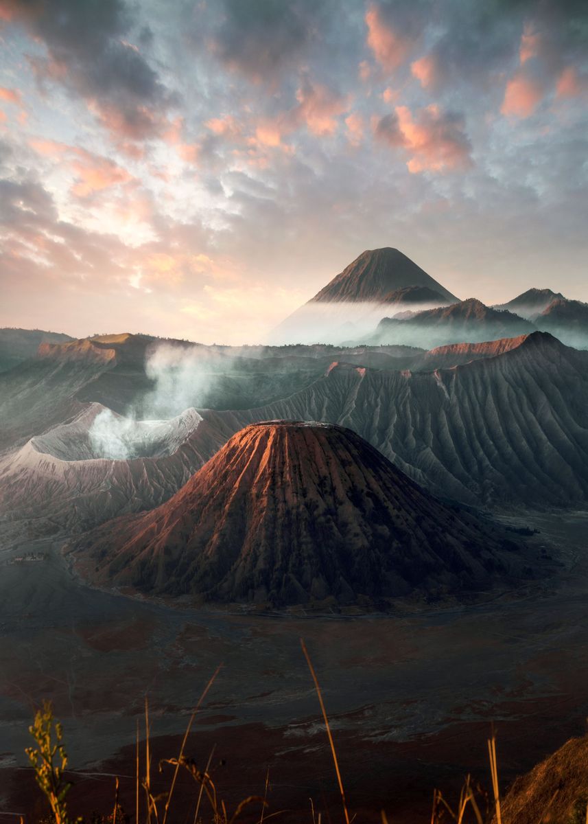 'Mount Bromo Volcano Java' Poster, picture, metal print, paint by Tim ...