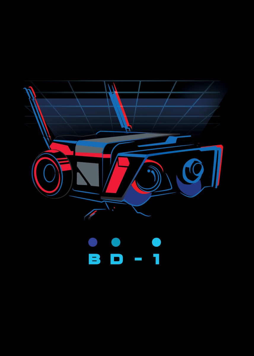 'BD-1' Poster, picture, metal print, paint by Star Wars | Displate